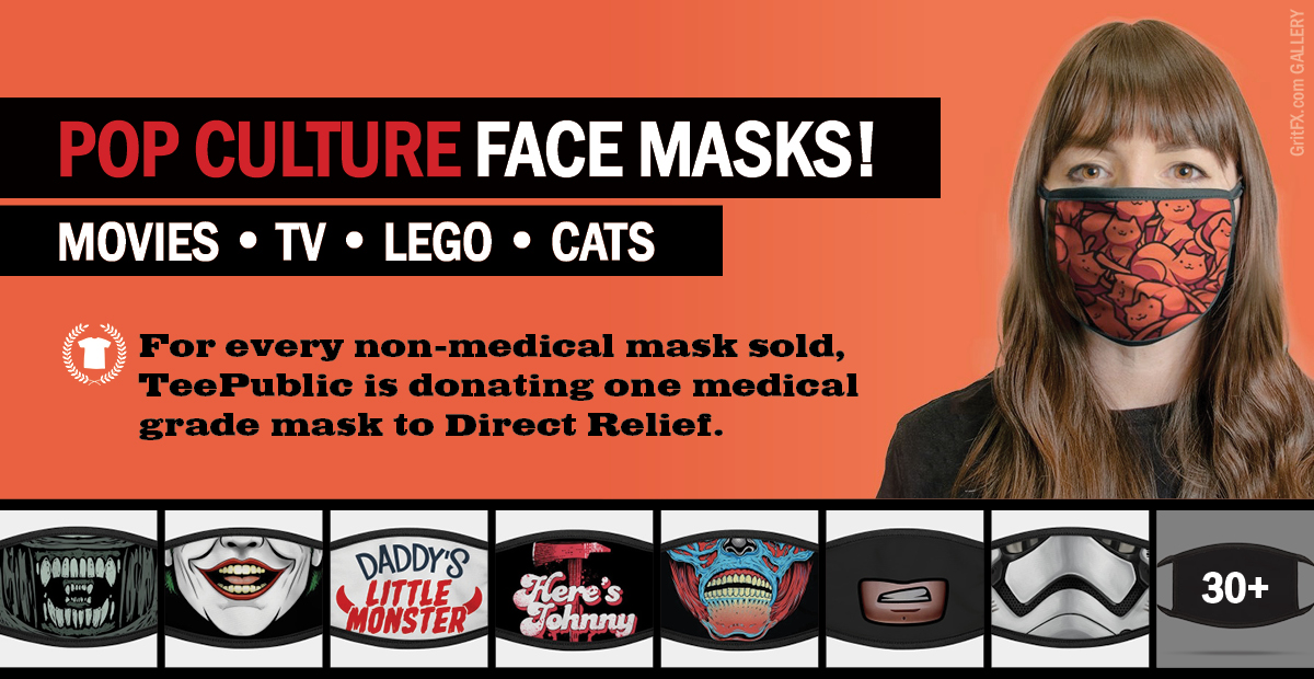 Pop Culture Face Masks! - GritFX Tees